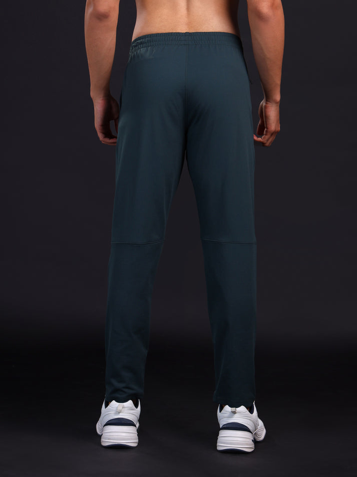Men Solid Slim Fit Trackpants with 4 Way Crispy