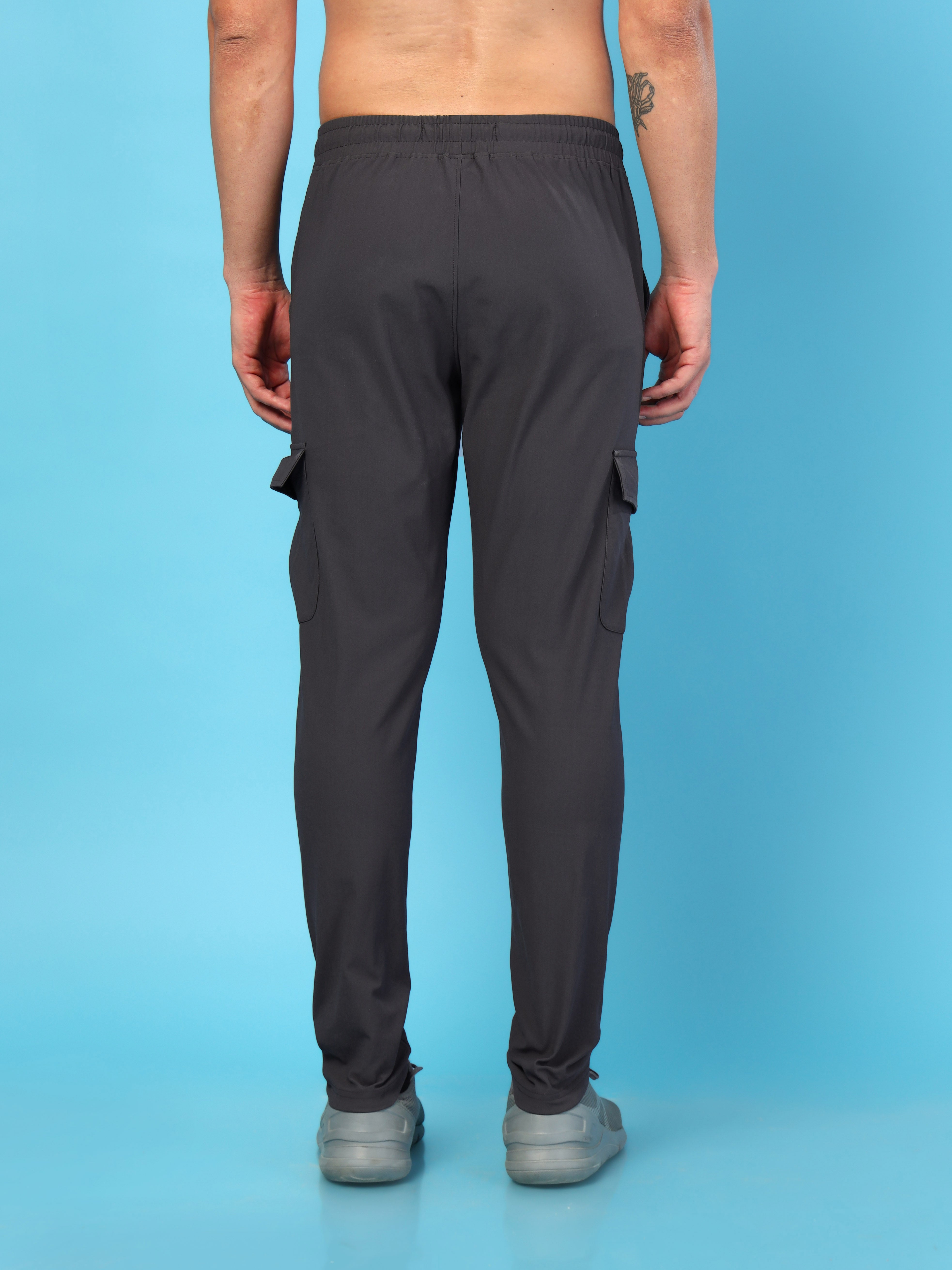 Men Relax Fit Cargo Trackpants with Duracool+