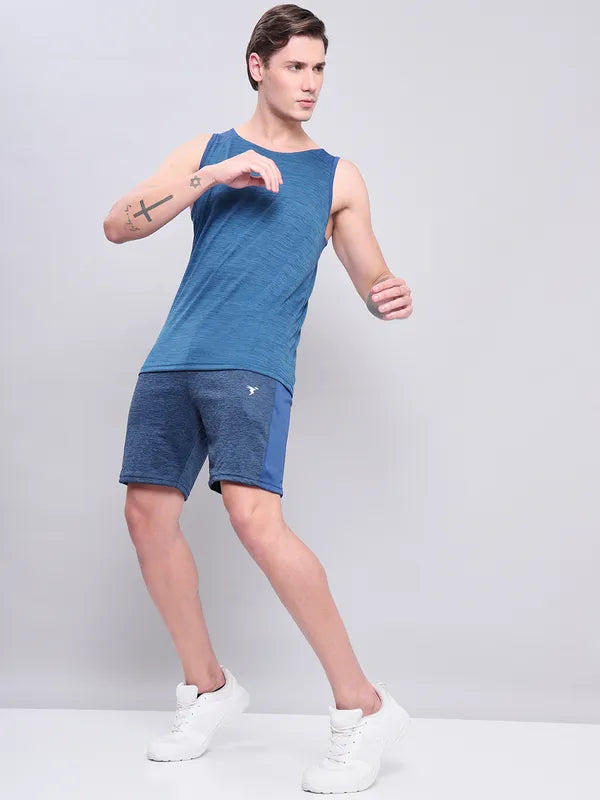 Men Slim Fit Shorts with Techno Dry