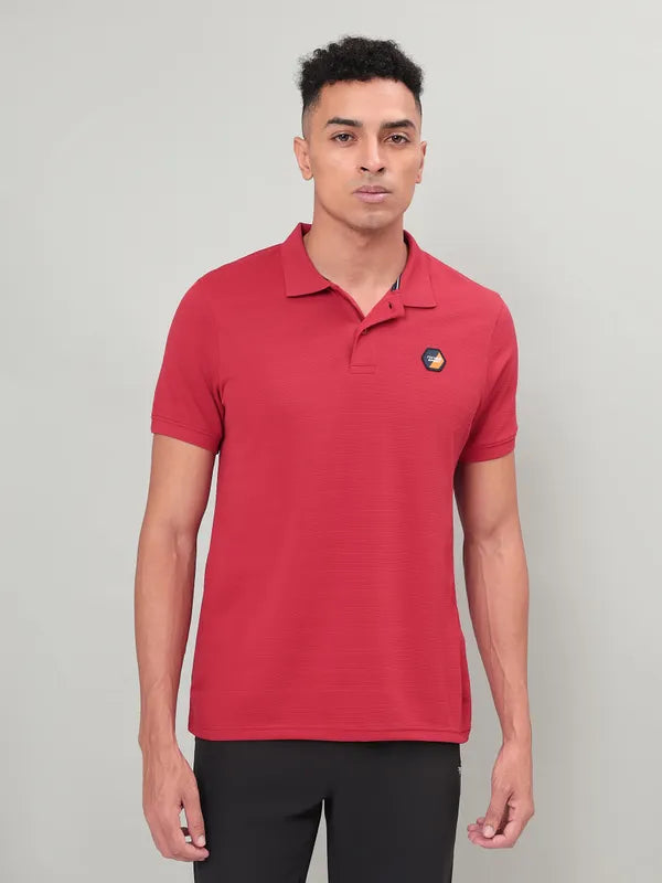 Men Slim Fit Polo T-shirt with Matpiq
